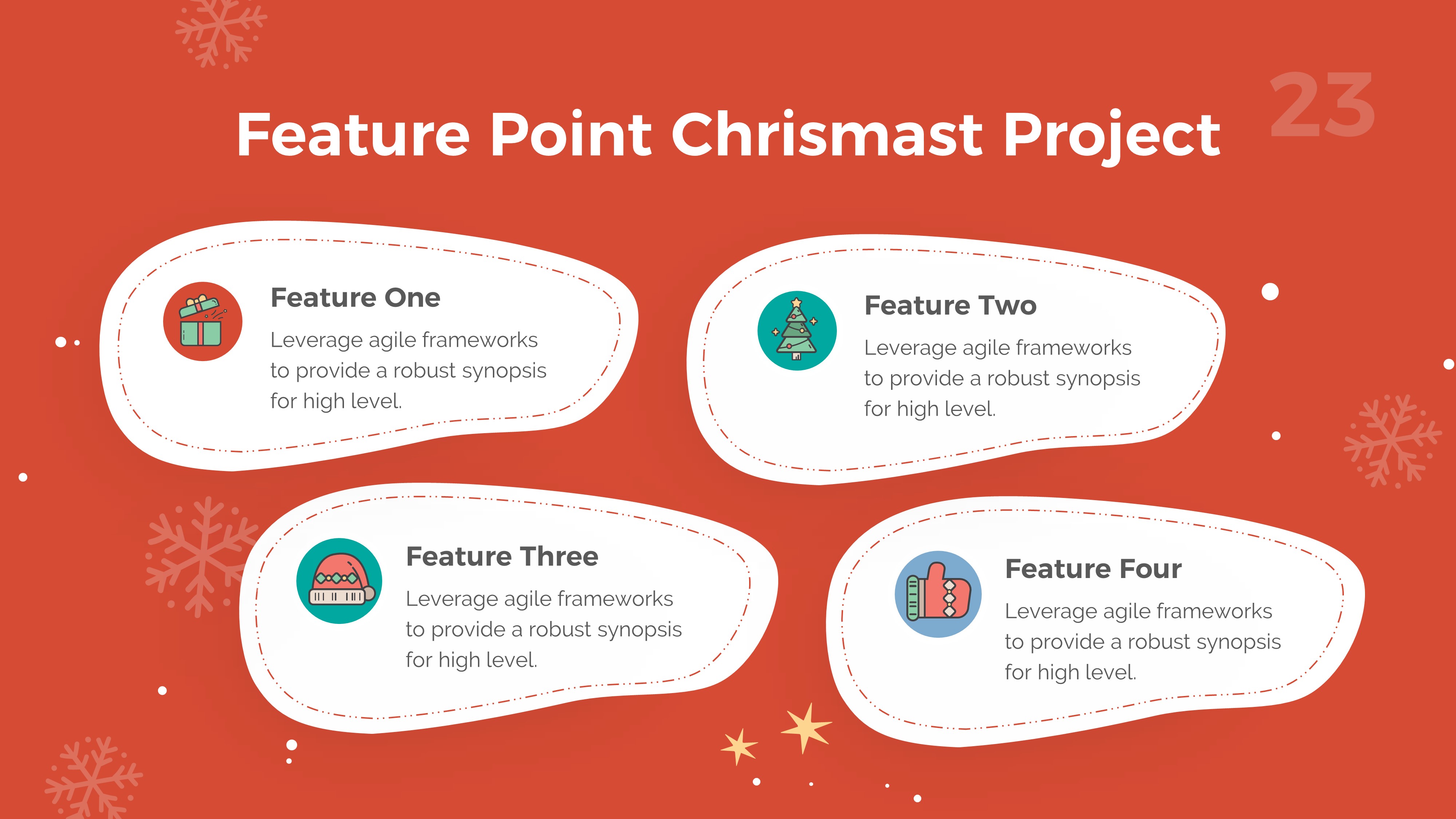 Christmas Festive Creative PowerPoint Template, Presentation Templates