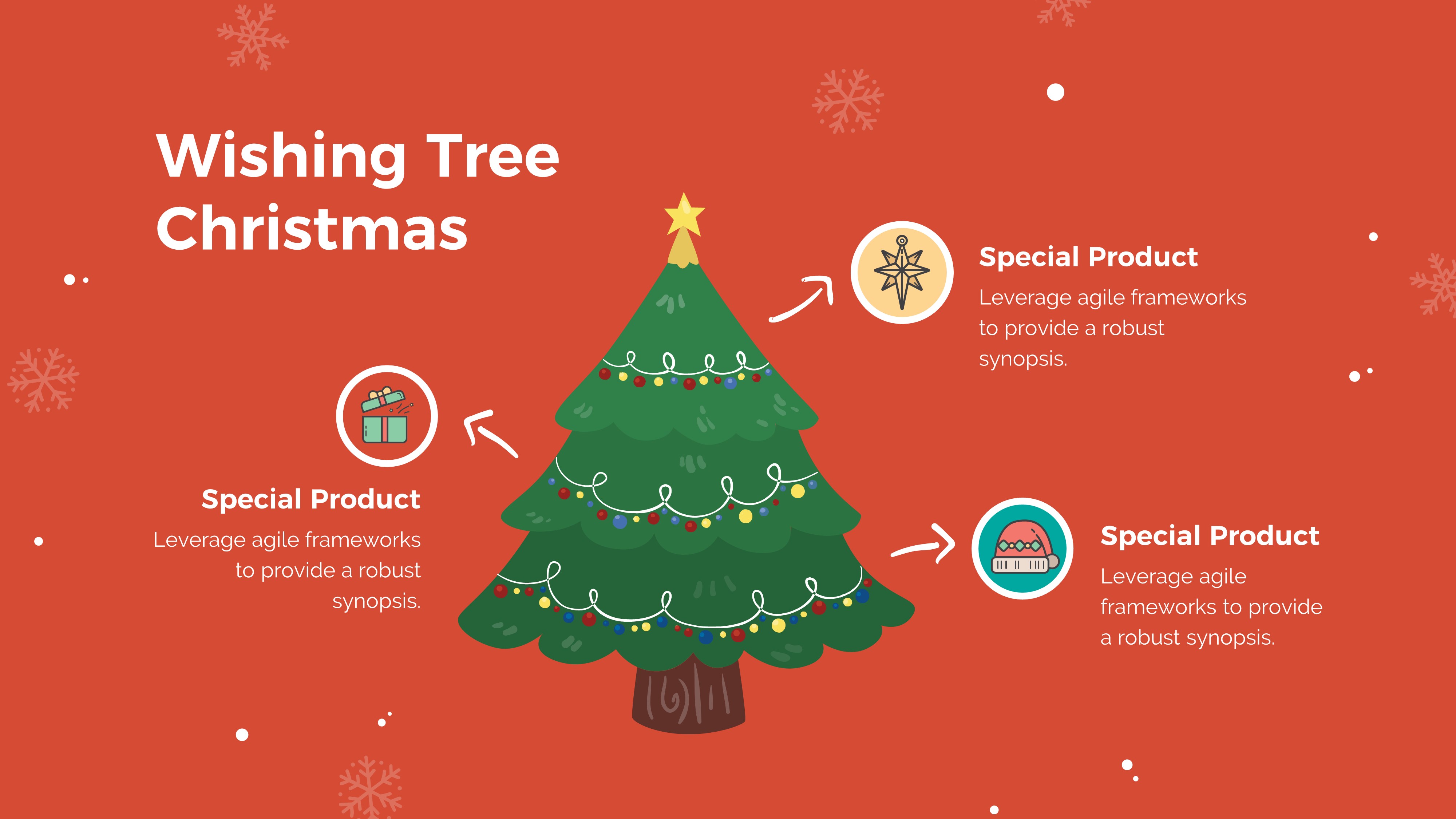 Christmas Festive Creative PowerPoint Template, Presentation Templates