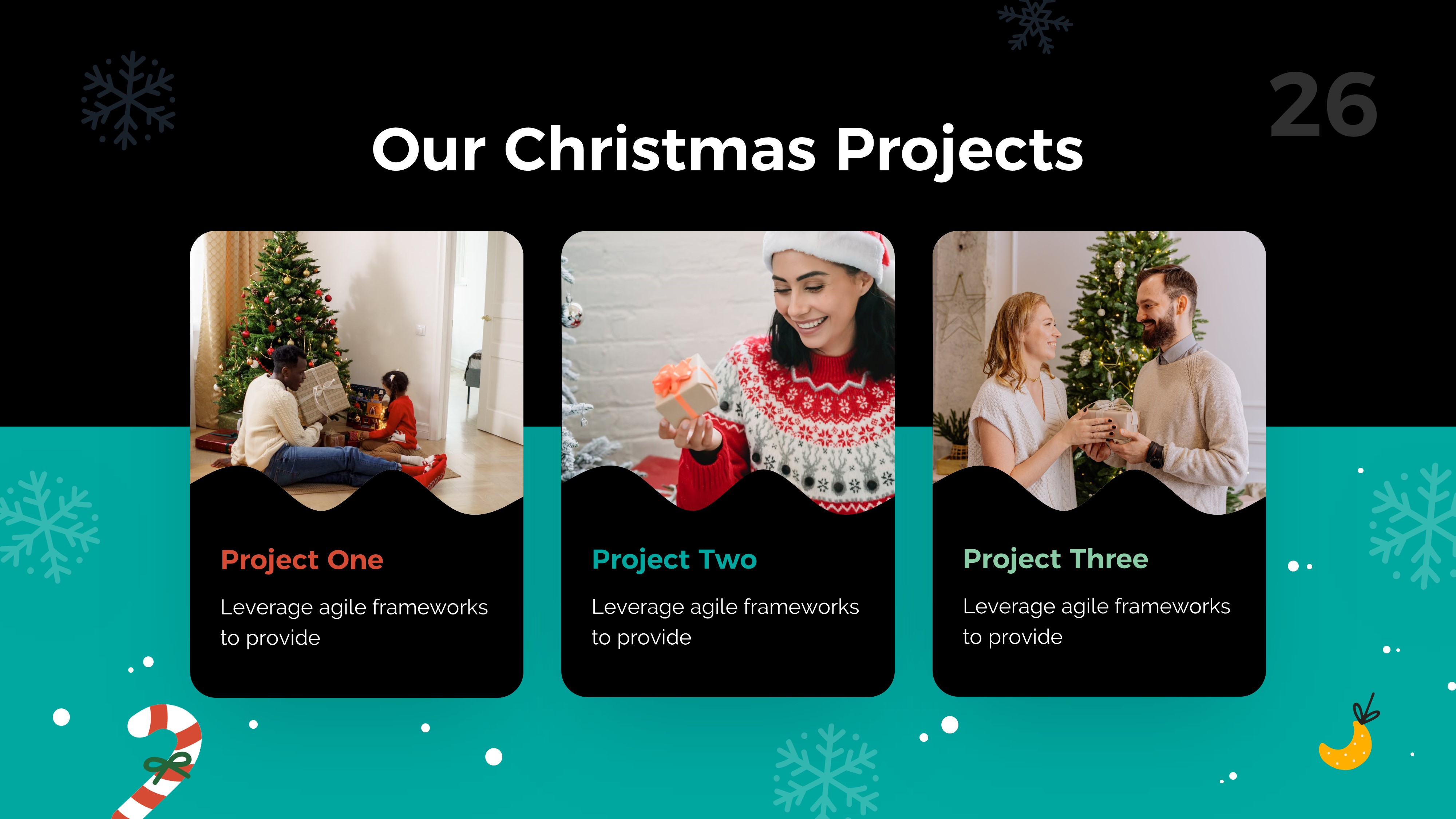 Christmas Festive Creative PowerPoint Template, Presentation Templates