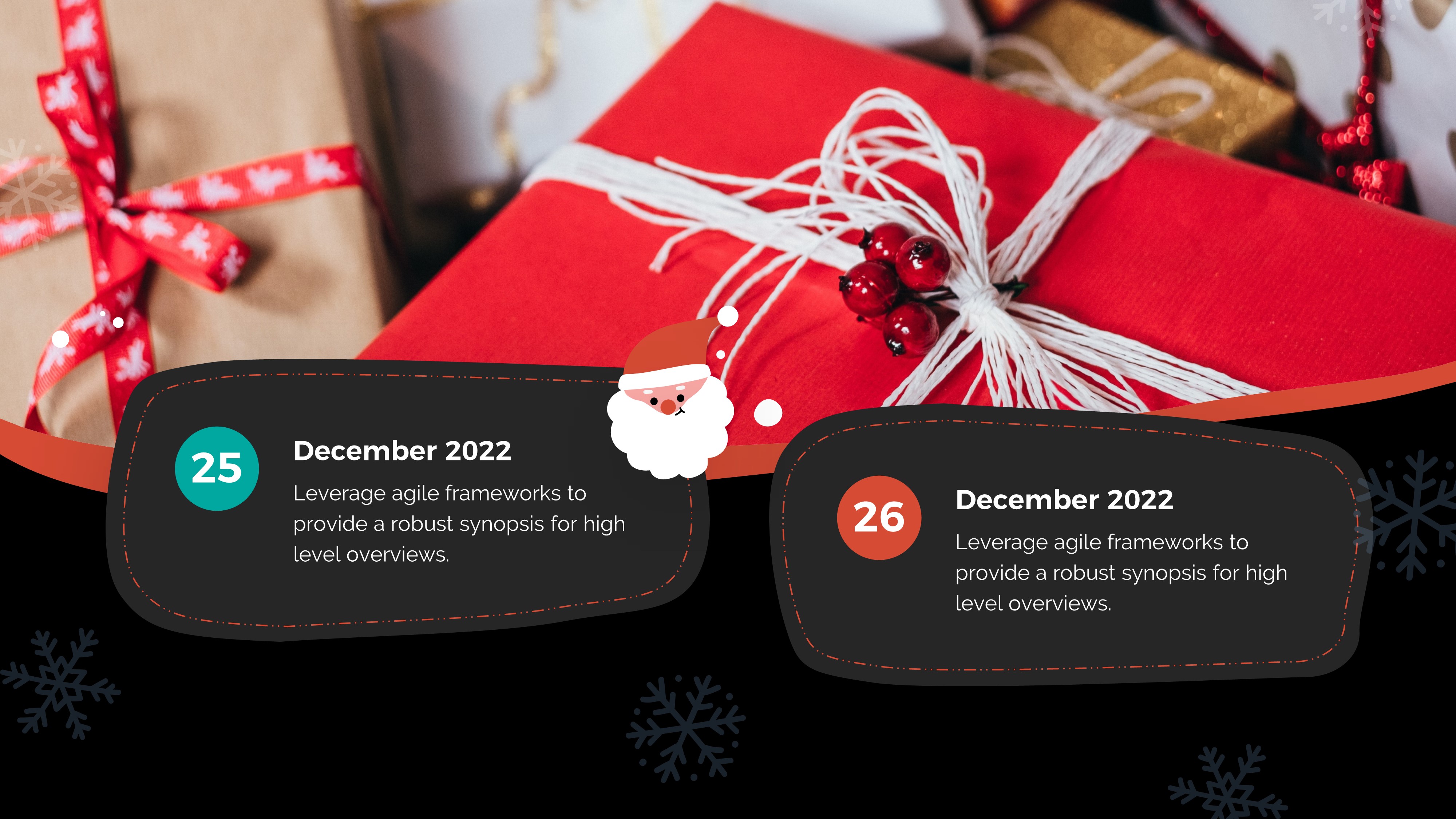 Christmas Festive Creative PowerPoint Template, Presentation Templates