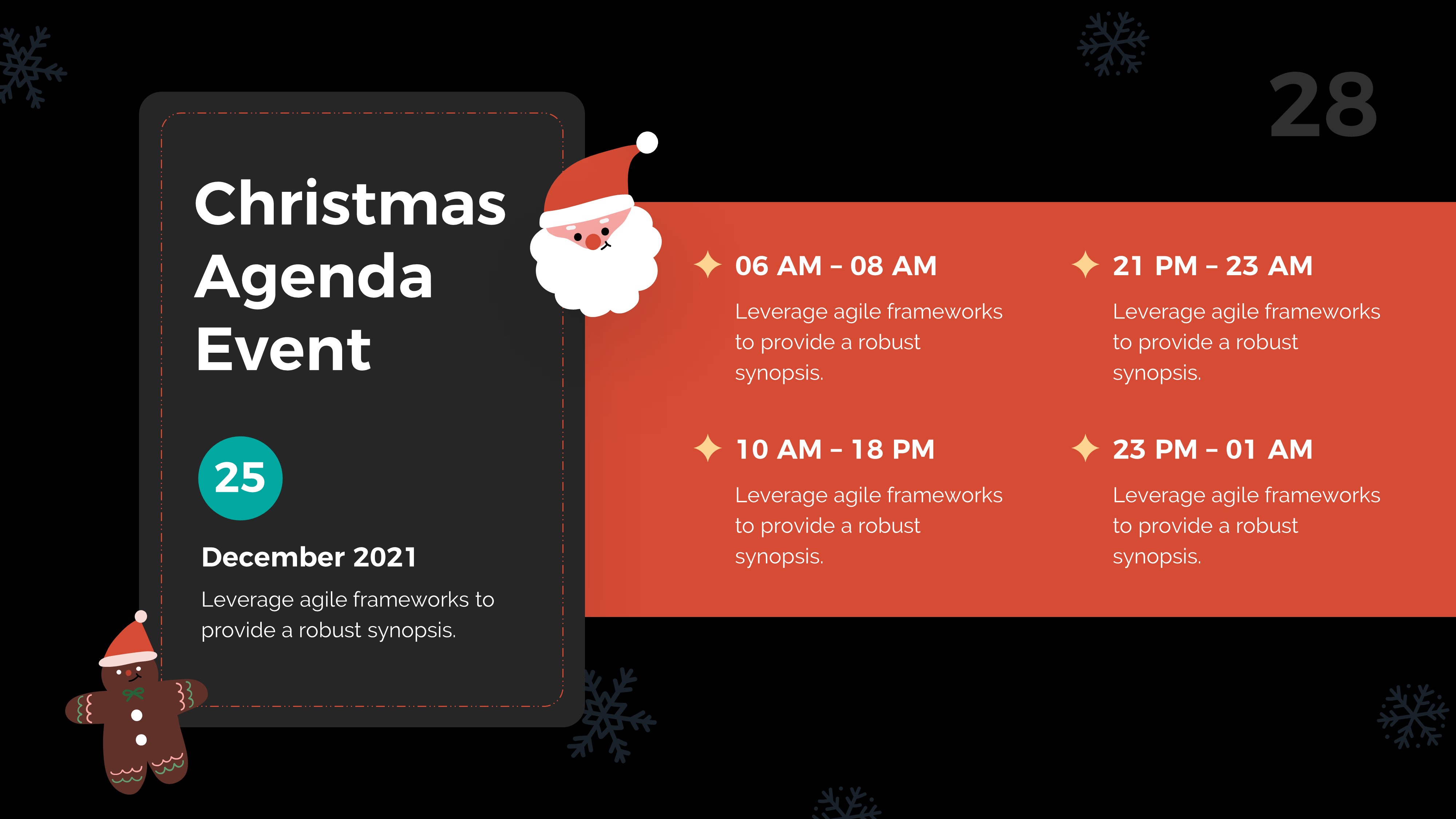 Christmas Festive Creative PowerPoint Template, Presentation Templates