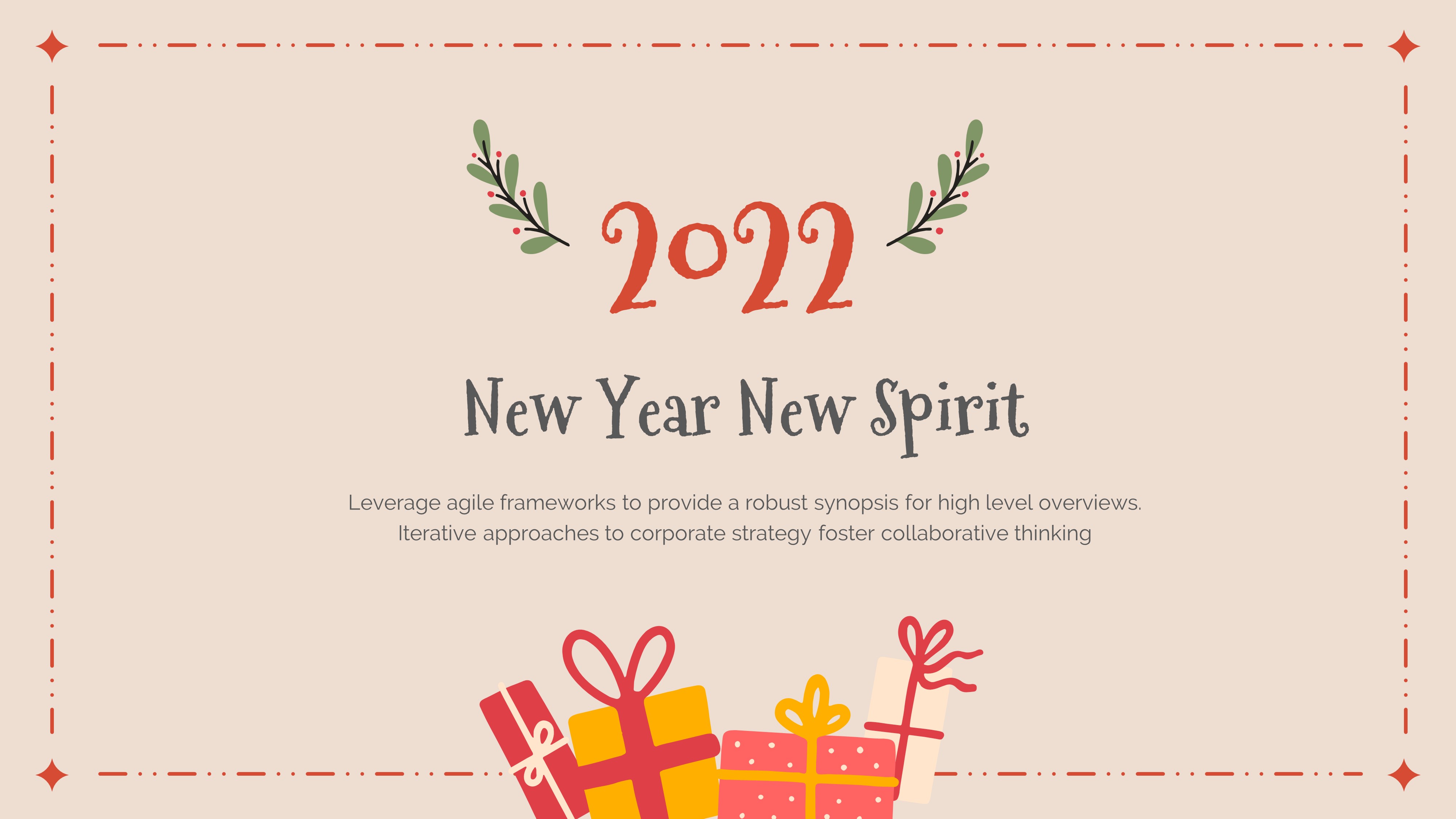 Christmas Festive Creative PowerPoint Template, Presentation Templates