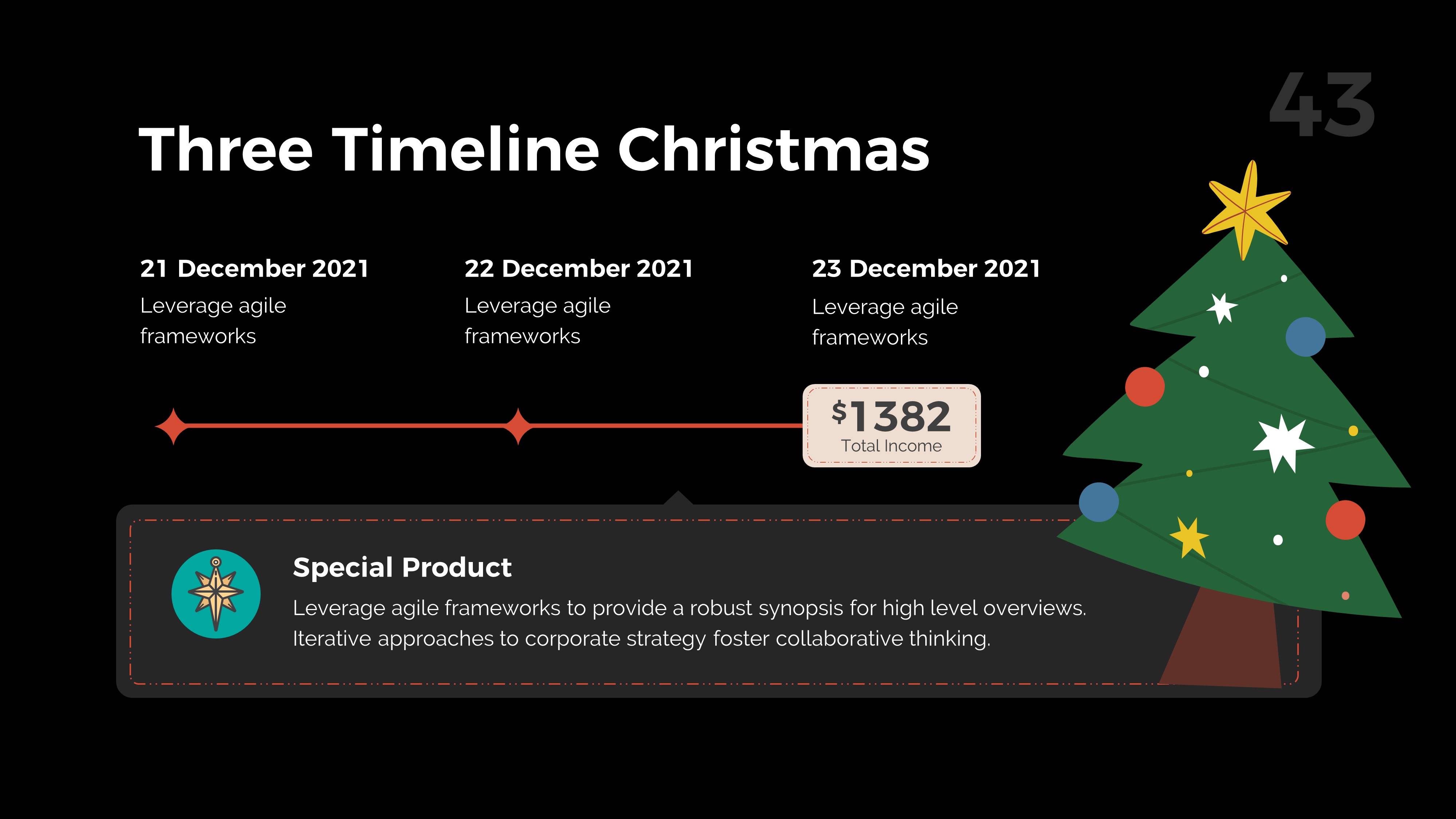 Christmas Festive Creative PowerPoint Template, Presentation Templates