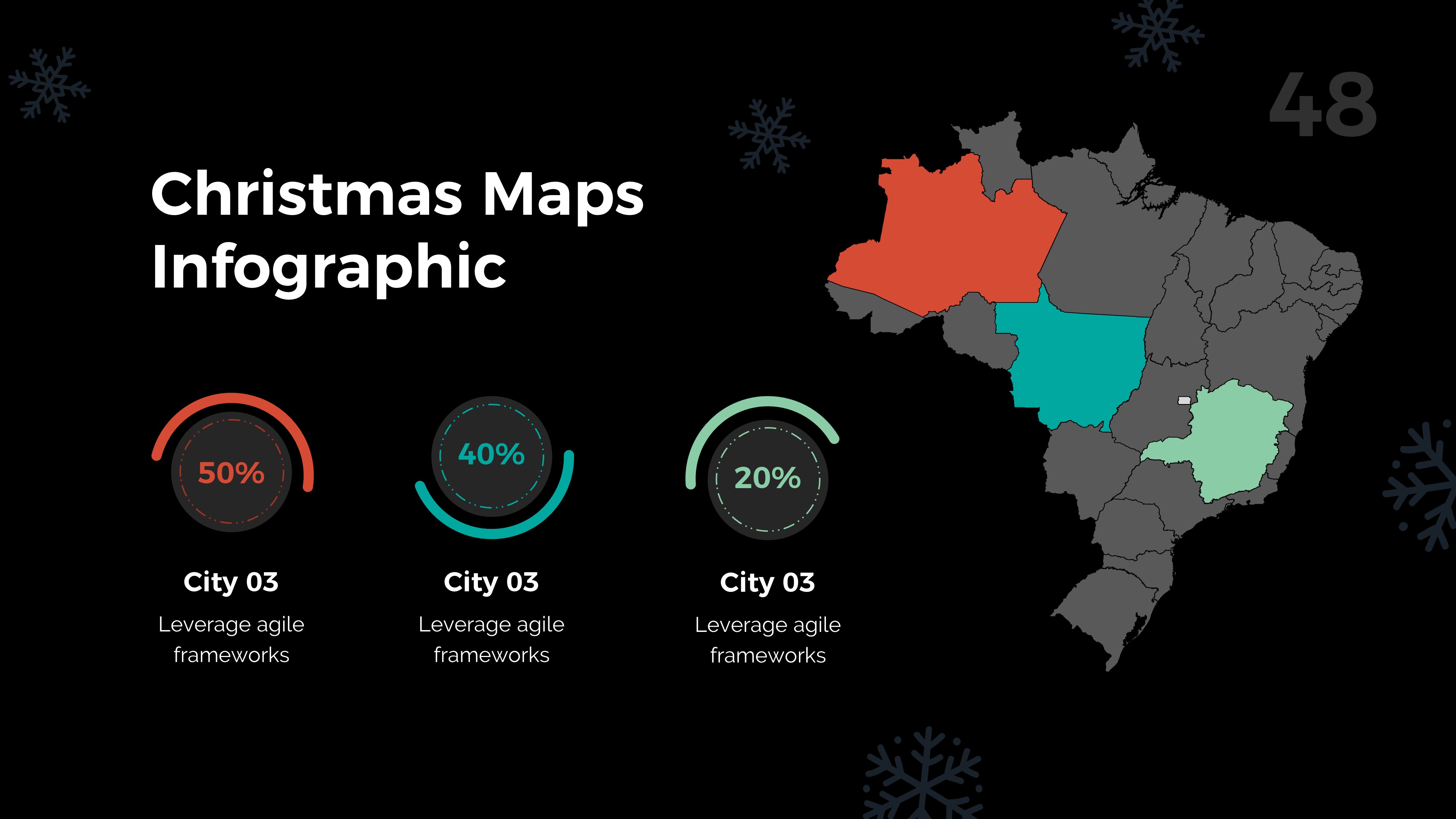 Christmas Festive Creative PowerPoint Template, Presentation Templates
