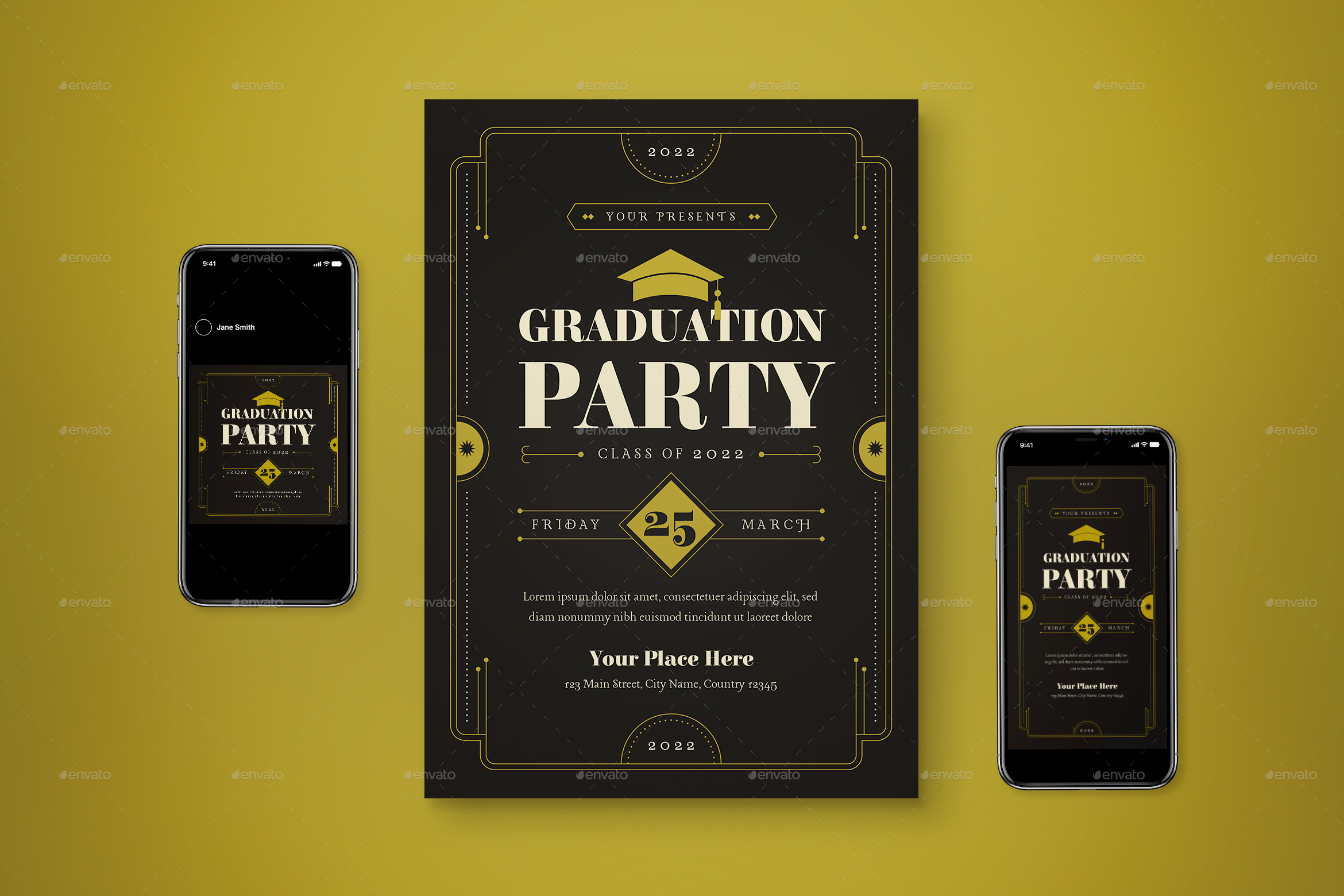 Graduation Day Flyer Set, Print Templates | GraphicRiver