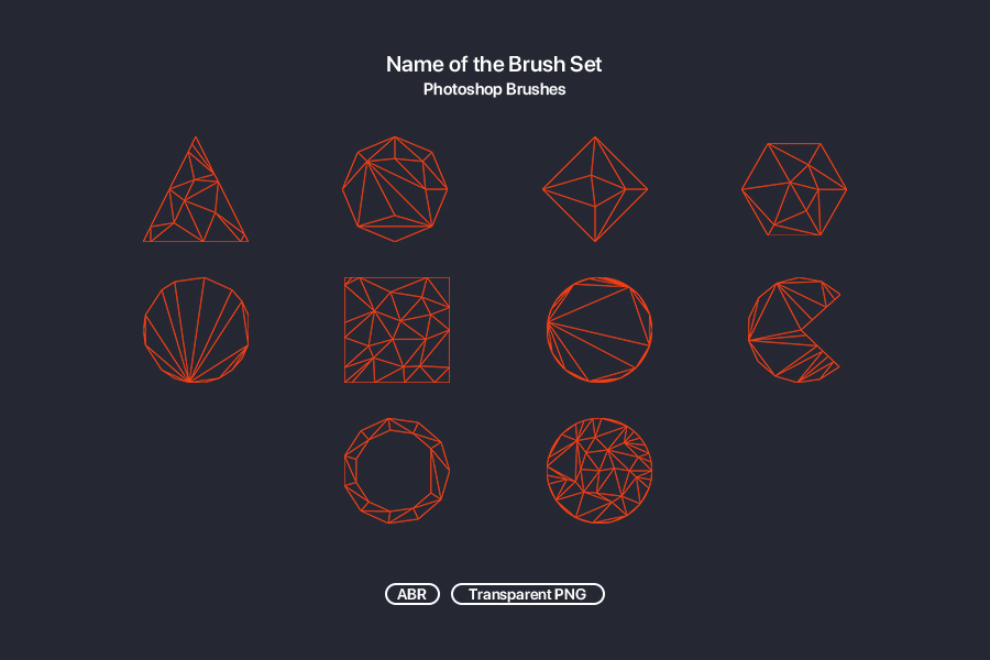 Geometry Photoshop Brushes Set by themefire | GraphicRiver