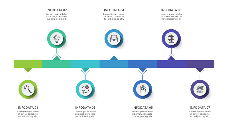 Timeline animated infographics by Nizhnik | GraphicRiver