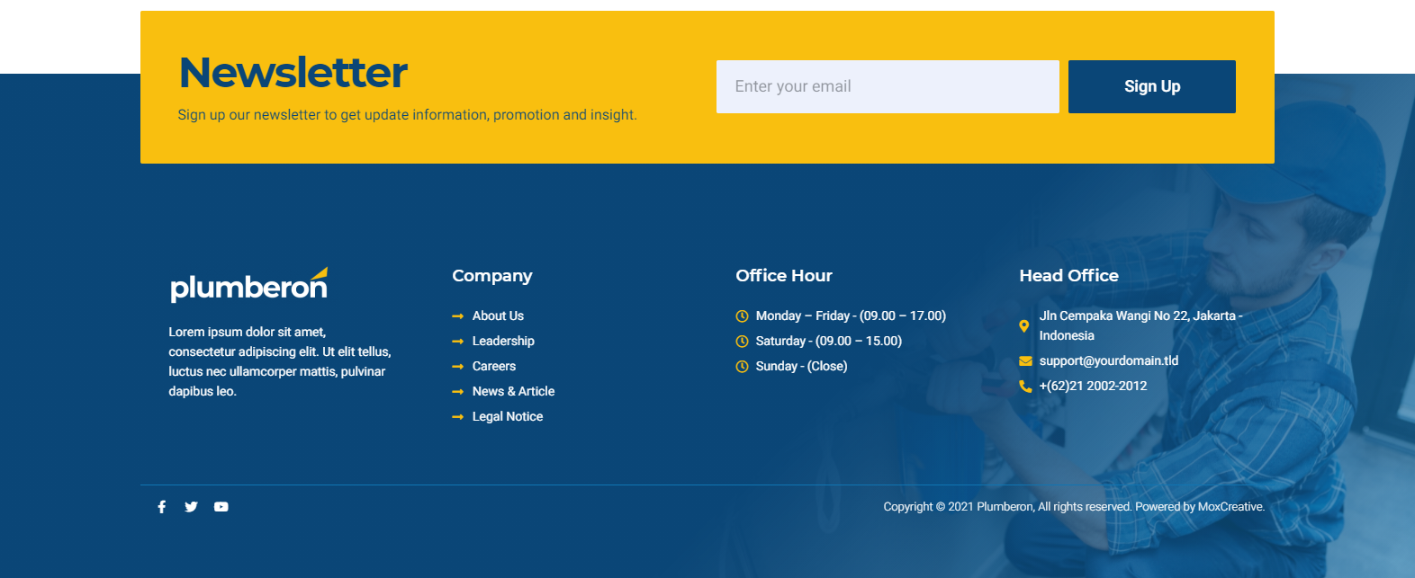 Plumberon - Plumbing Service Elementor Template Kit by moxcreative