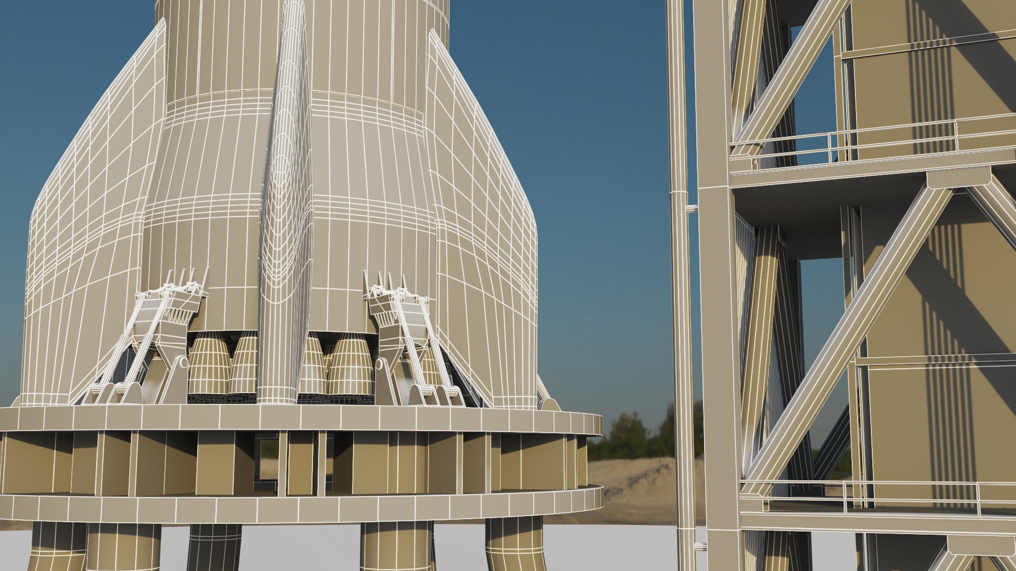 Starship Super Heavy and Tower by Experienceplus | 3DOcean