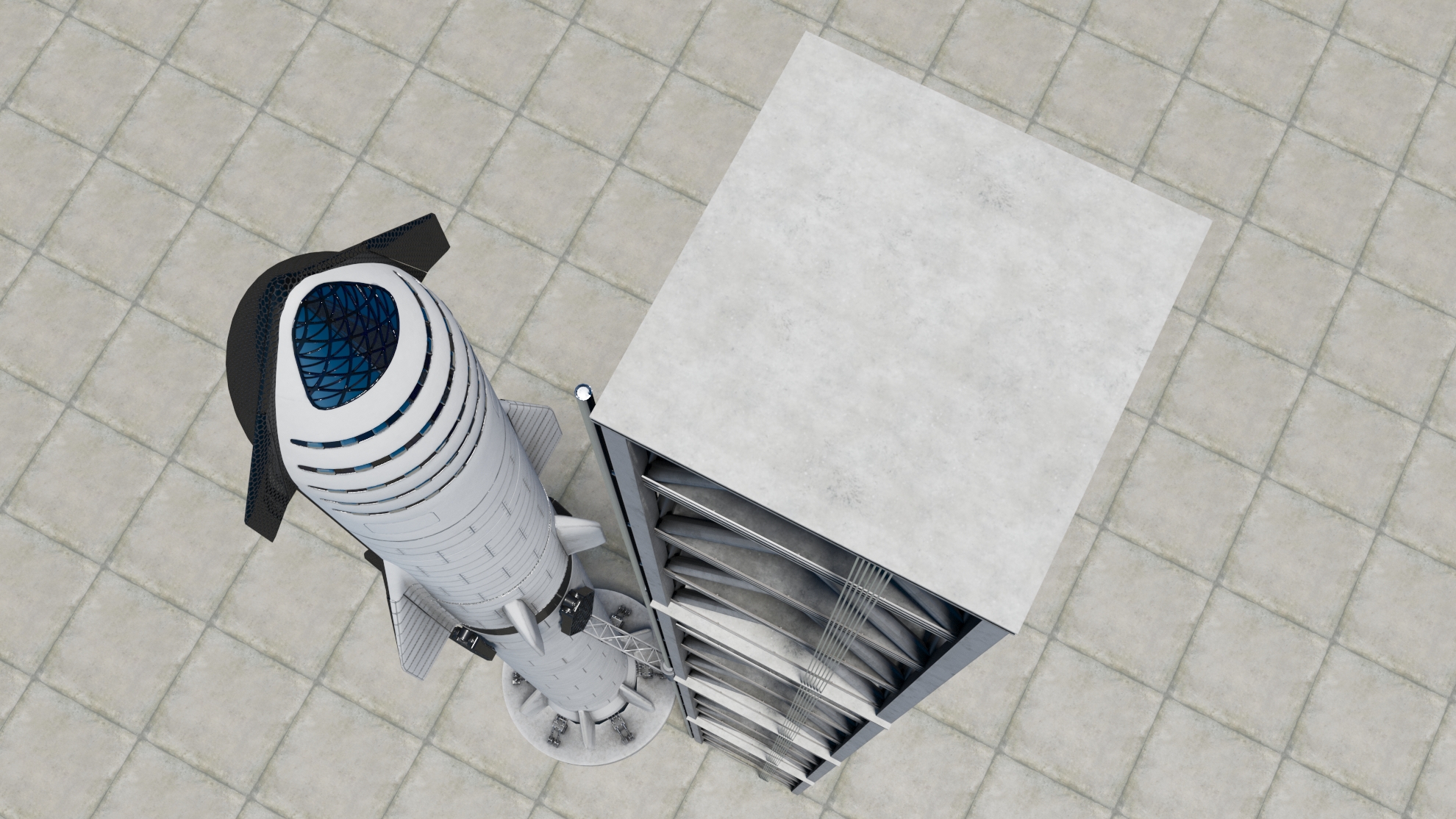 Starship Super Heavy and Tower by Experienceplus | 3DOcean