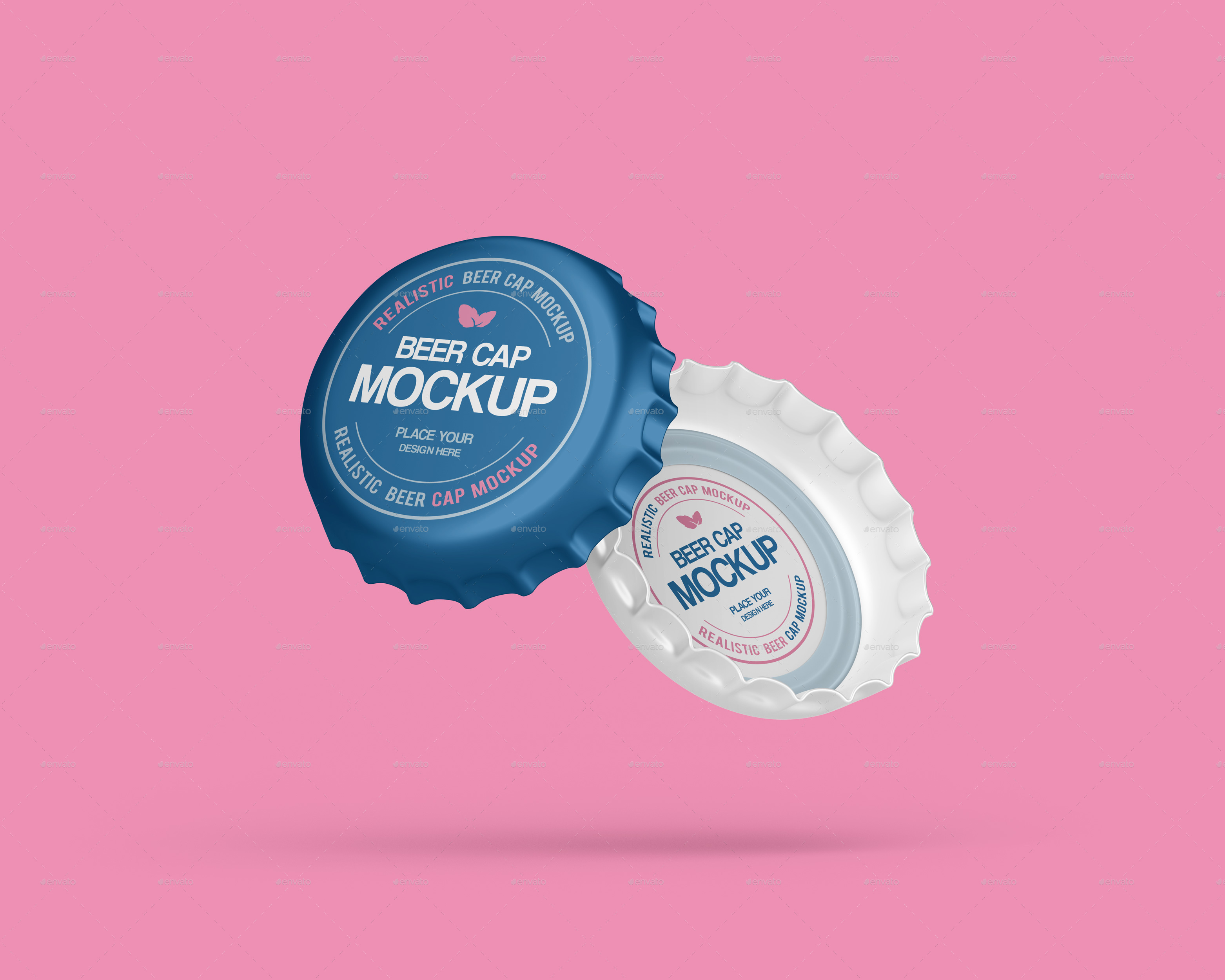 Beer Cap Mockup Set, Graphics | GraphicRiver