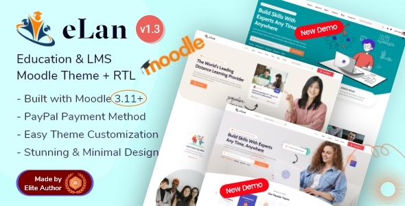 Elan - Education LMS Premium Moodle Theme by EnvyTheme | ThemeForest