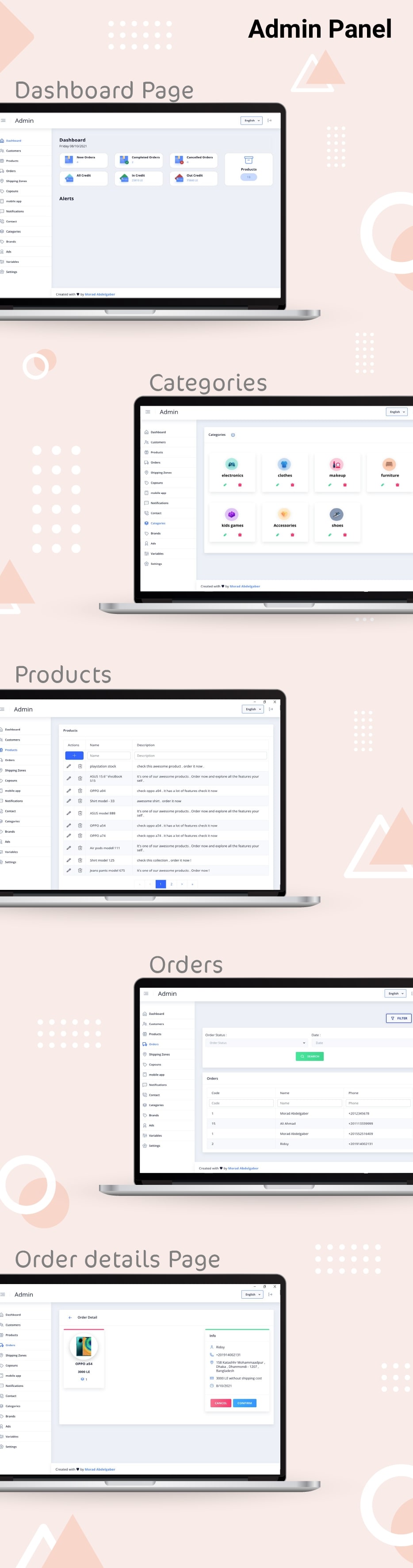 ionic node js eCommerce platform full application - android - ios - dashboard - backend by z150000