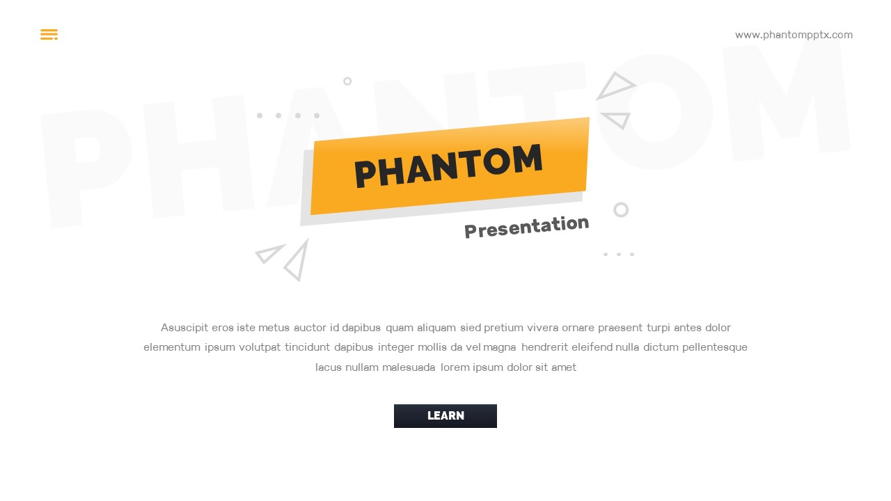 Phantom - Multipurpose Google Slides Template, Presentation Templates