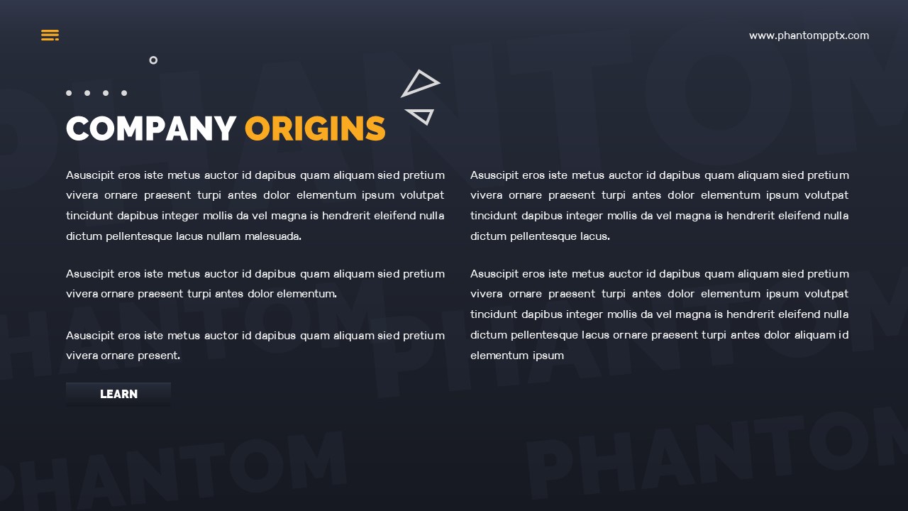 Phantom - Multipurpose Google Slides Template, Presentation Templates