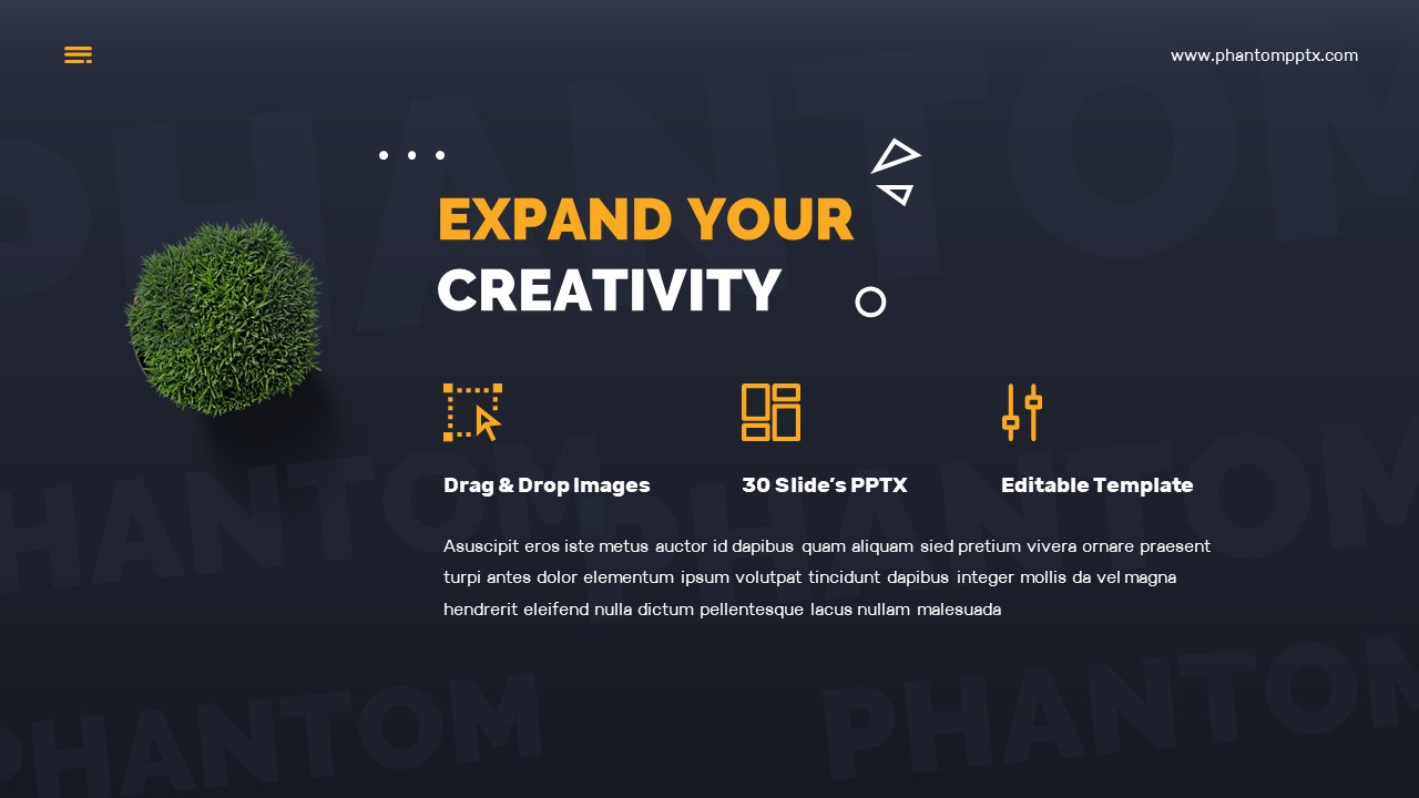 Phantom - Multipurpose Google Slides Template, Presentation Templates