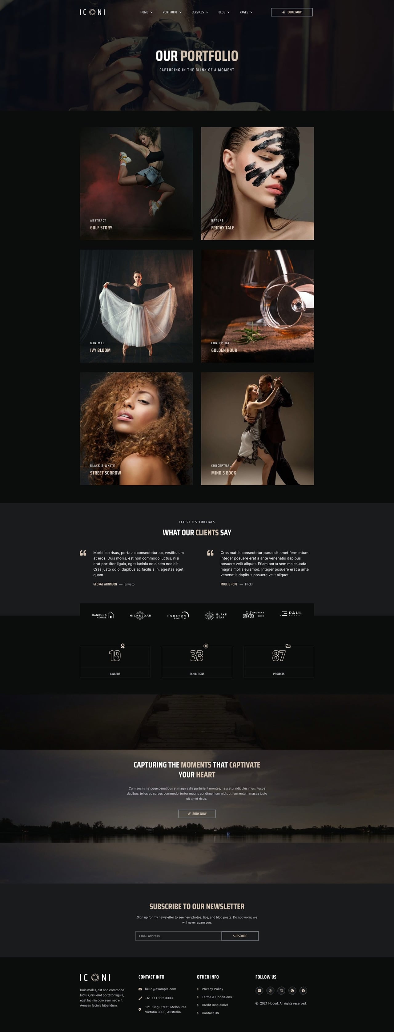 Iconi - Photography & Portfolio Elementor Template Kit by Hocud ...