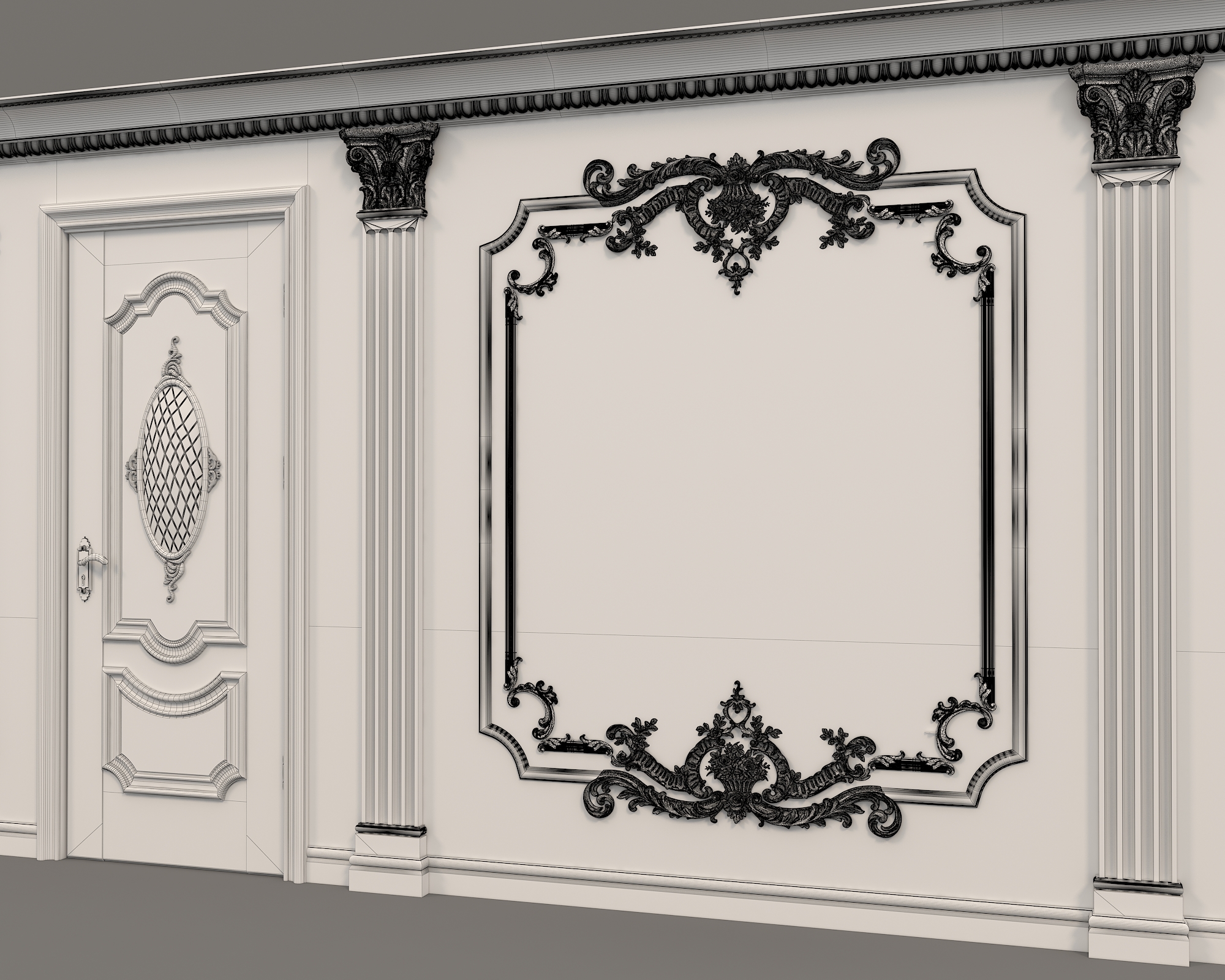 European Style Interior Wall Decoration 4 by nhattuankts | 3DOcean