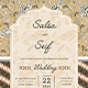 Batik Wedding Invitation Set, Print Templates | GraphicRiver