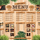Rustic Menu Board, Print Templates | GraphicRiver