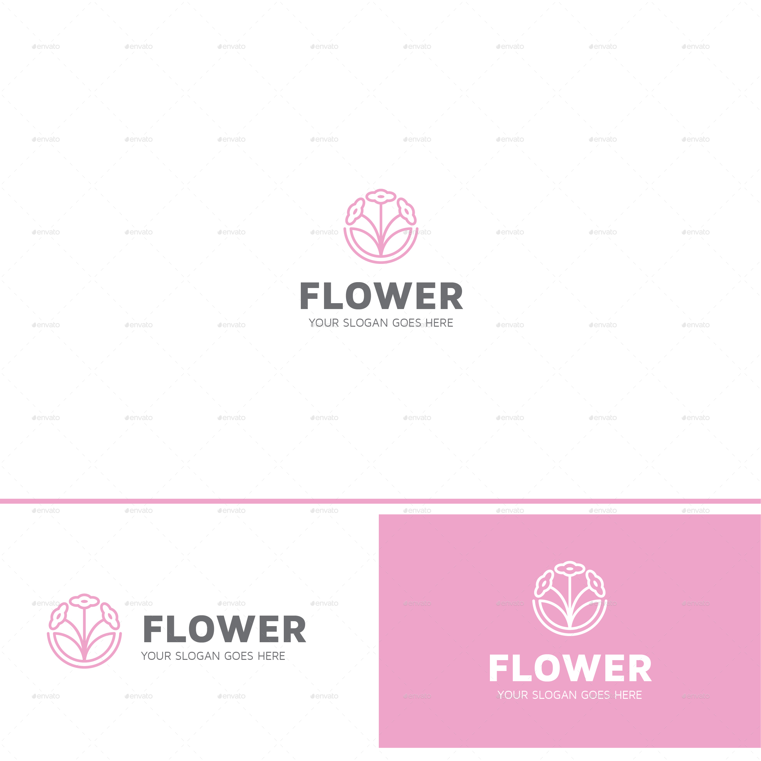 Flower Logo, Vectors | GraphicRiver