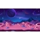 Cartoon Planet Surface with Craters Space Scene, Vectors | GraphicRiver