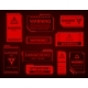 HUD Danger Zone Warning and Alert Attention Signs, Vectors | GraphicRiver