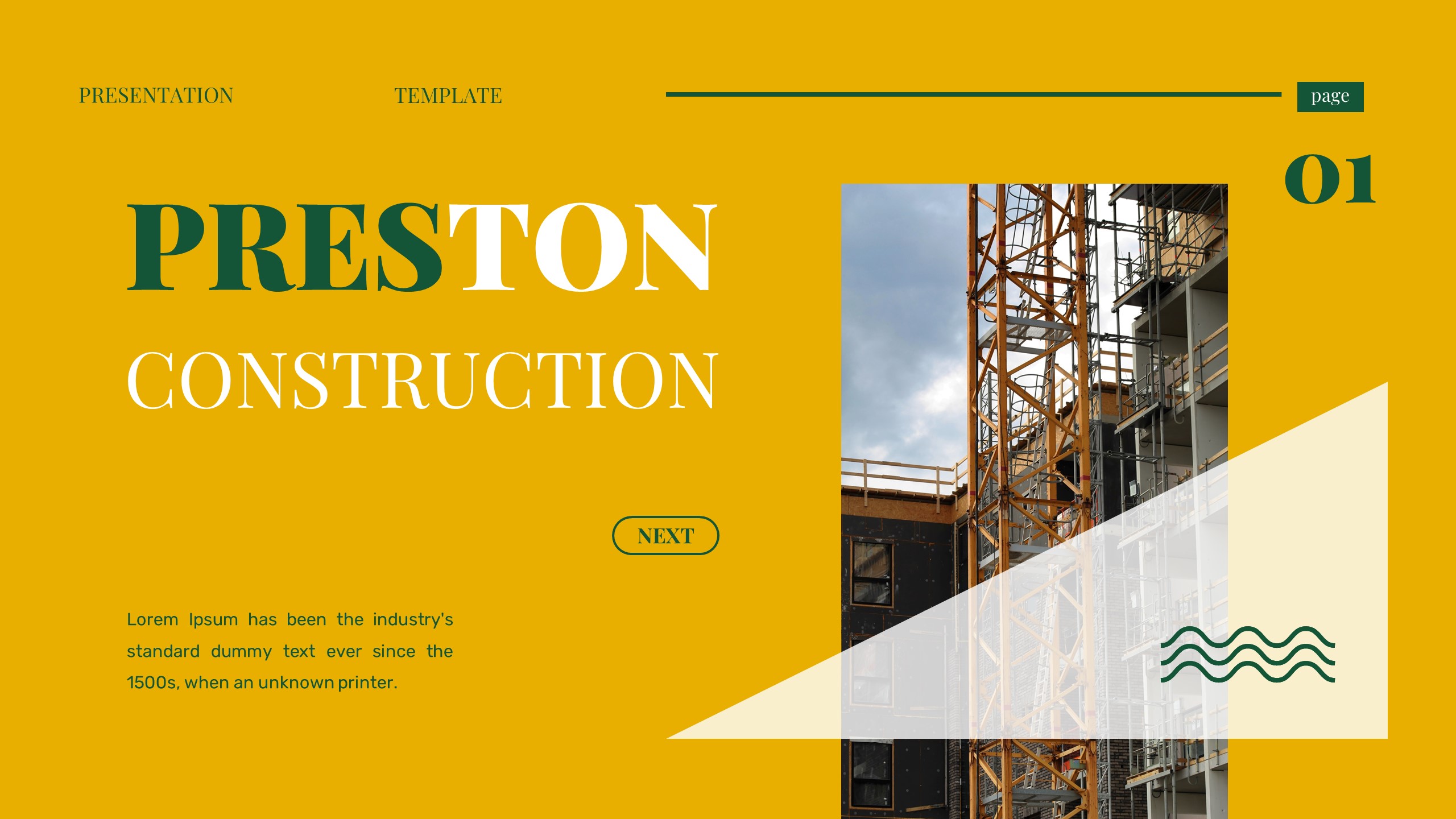 Construction Google Slides Template, Presentation Templates | GraphicRiver