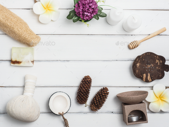 SPA SET TOP VIEW Stock Photo by anontae2522 | PhotoDune