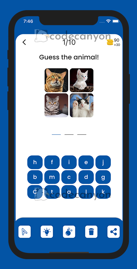 Flutter Guess the Pictures - Photo Quiz With Admin Panel Ready to ...