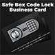 Safe Box Code Lock Business Card, Print Templates | GraphicRiver