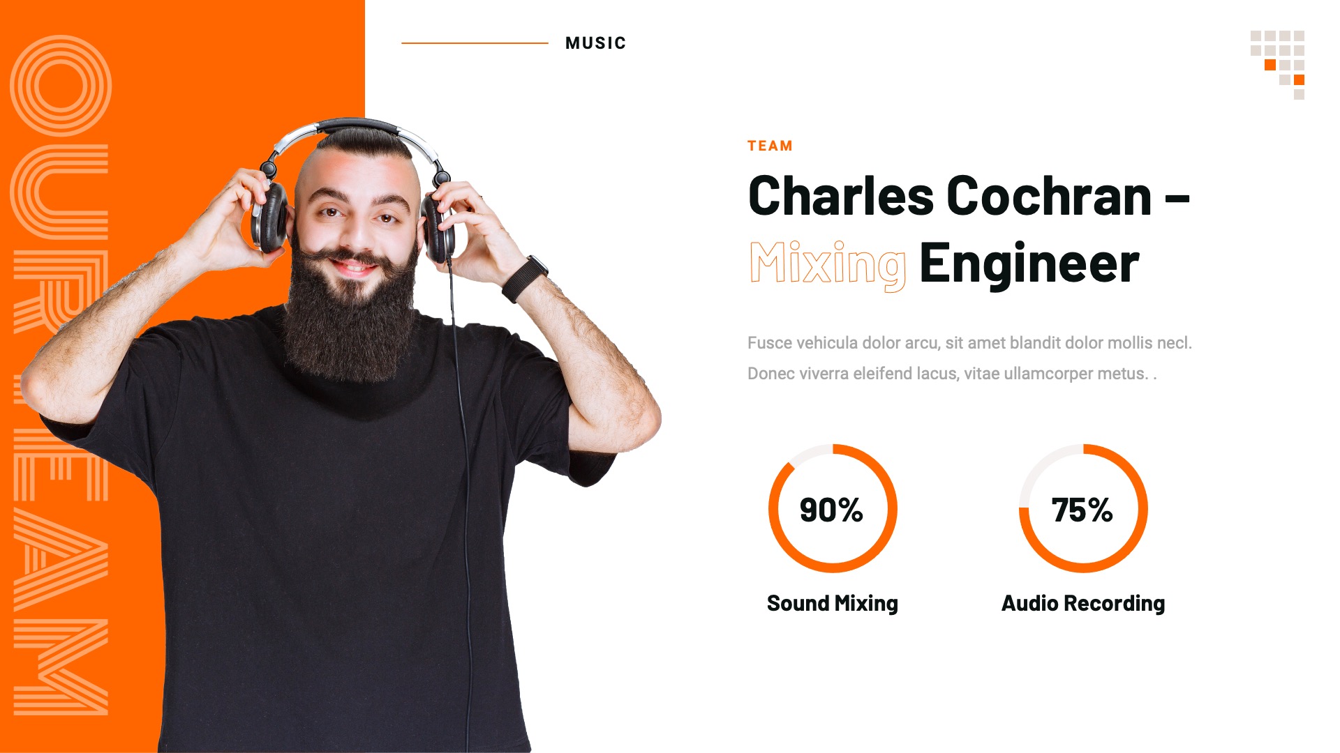 TUNEMUSIC - Music Production & Sound Studio Powerpoint Template ...
