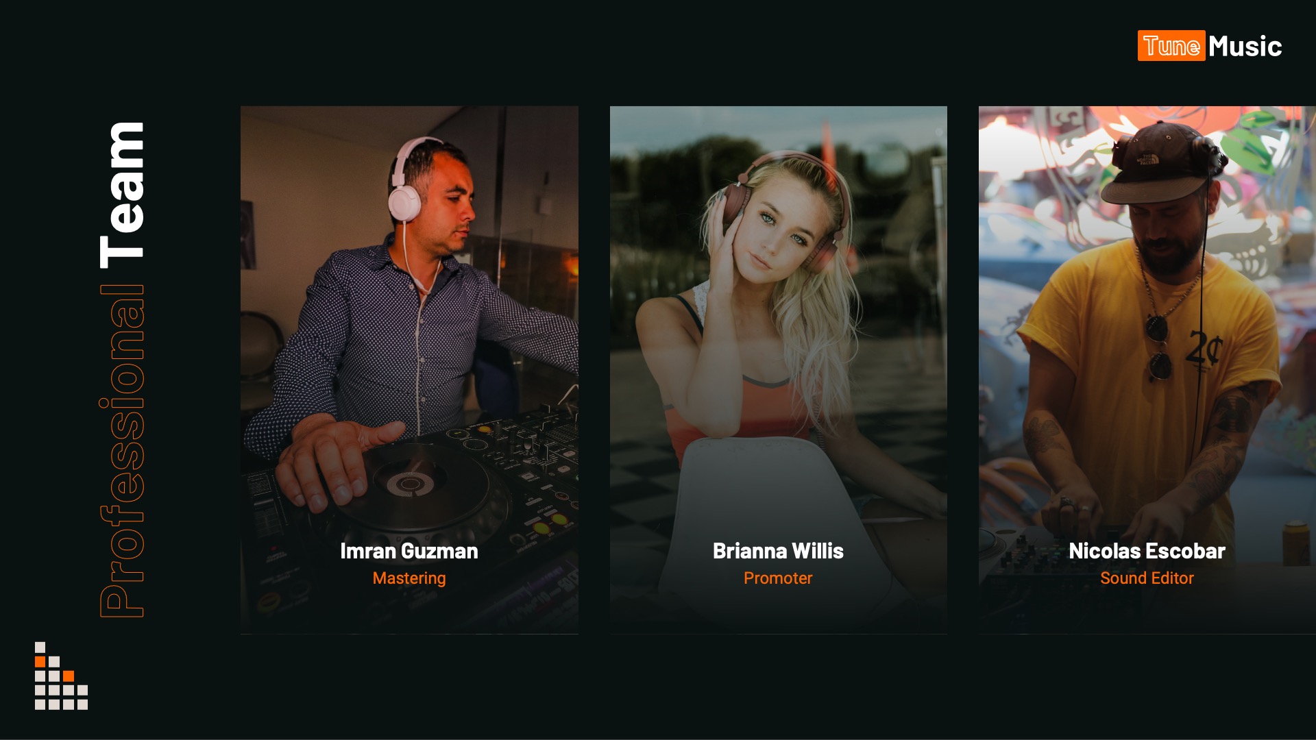TUNEMUSIC - Music Production & Sound Studio Powerpoint Template ...