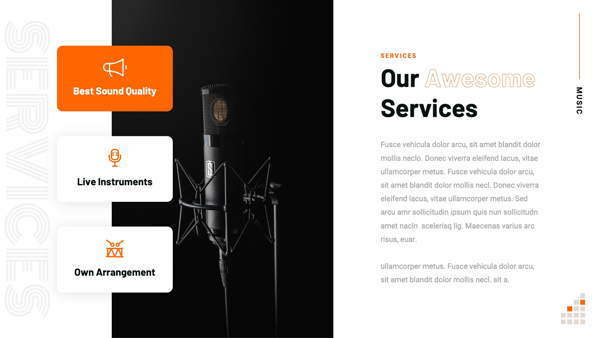 TUNEMUSIC - Music Production & Sound Studio Powerpoint Template ...
