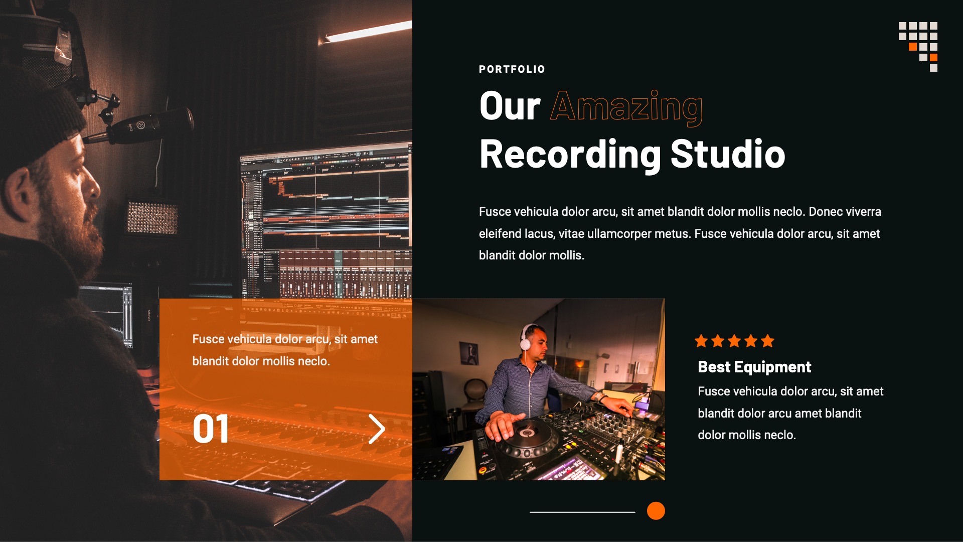 TUNEMUSIC - Music Production & Sound Studio Powerpoint Template ...