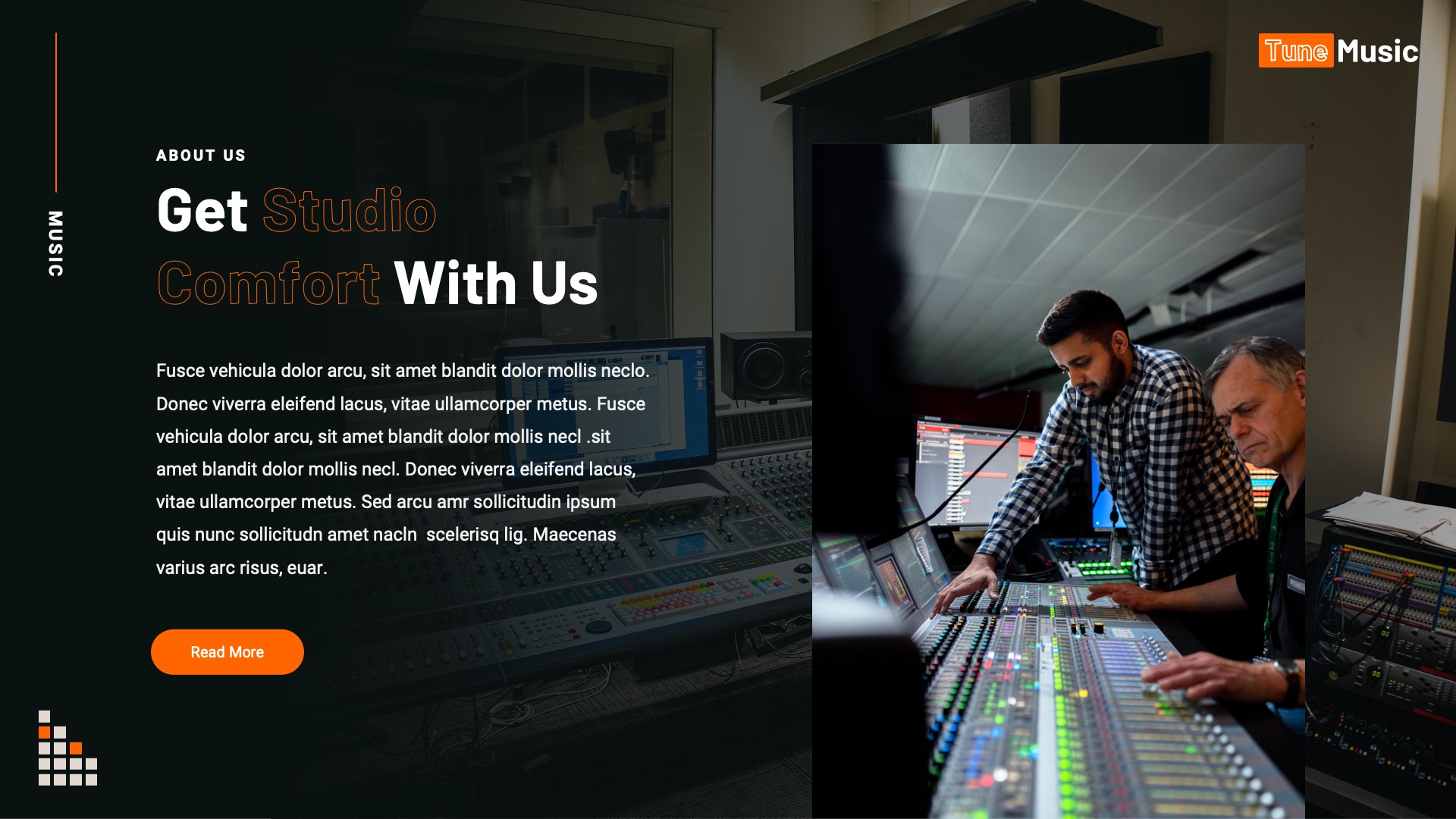 TUNEMUSIC - Music Production & Sound Studio Powerpoint Template ...
