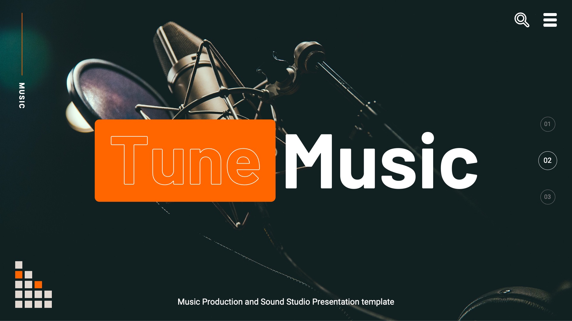 TUNEMUSIC - Music Production & Sound Studio Google Slides Template ...