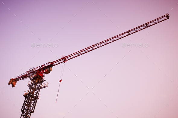 building of a skyscraper by cranes Stock Photo by Sandsun | PhotoDune