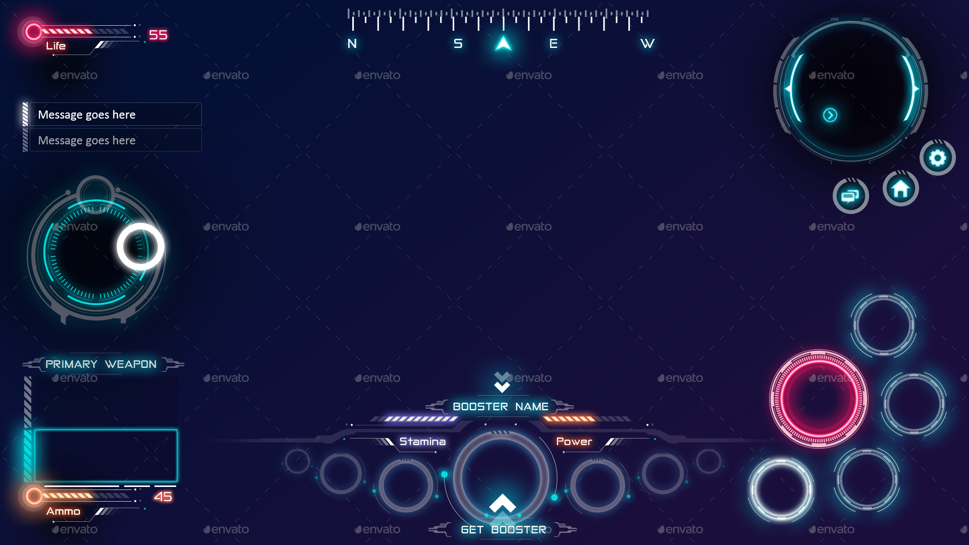 Dot-Z MMORPG Game UI KIT, Game Assets | GraphicRiver