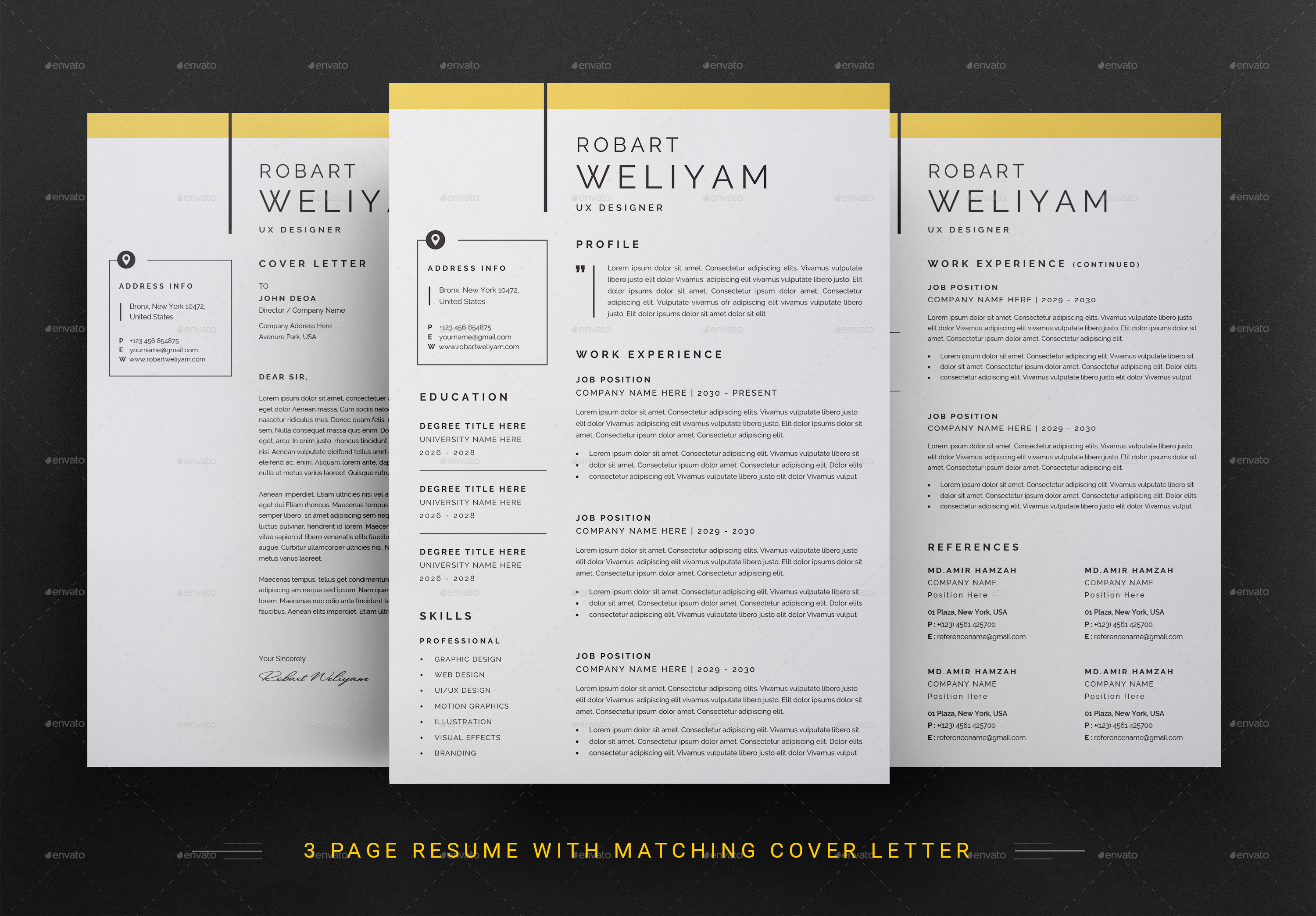 Clean Resume, Print Templates | GraphicRiver