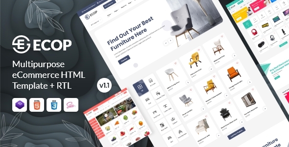 Ecop - eCommerce HTML Template by HiBootstrap | ThemeForest