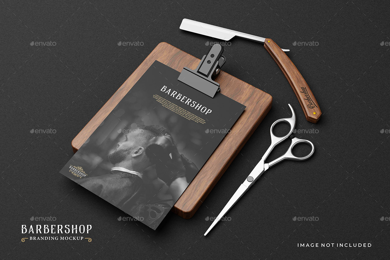Barbershop Branding Mockup Vol.1, Graphics | GraphicRiver