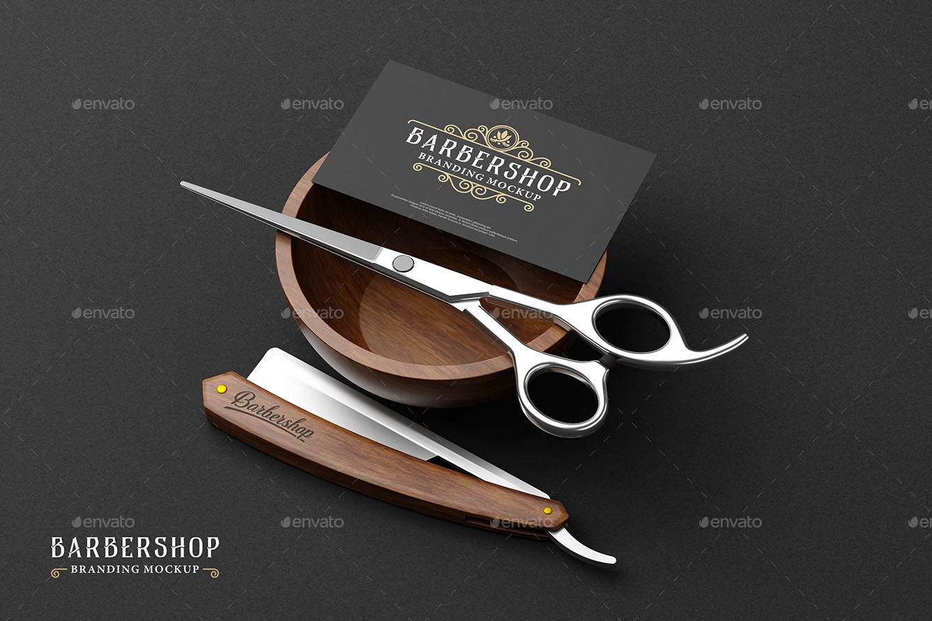 Barbershop Branding Mockup Vol.1, Graphics | GraphicRiver