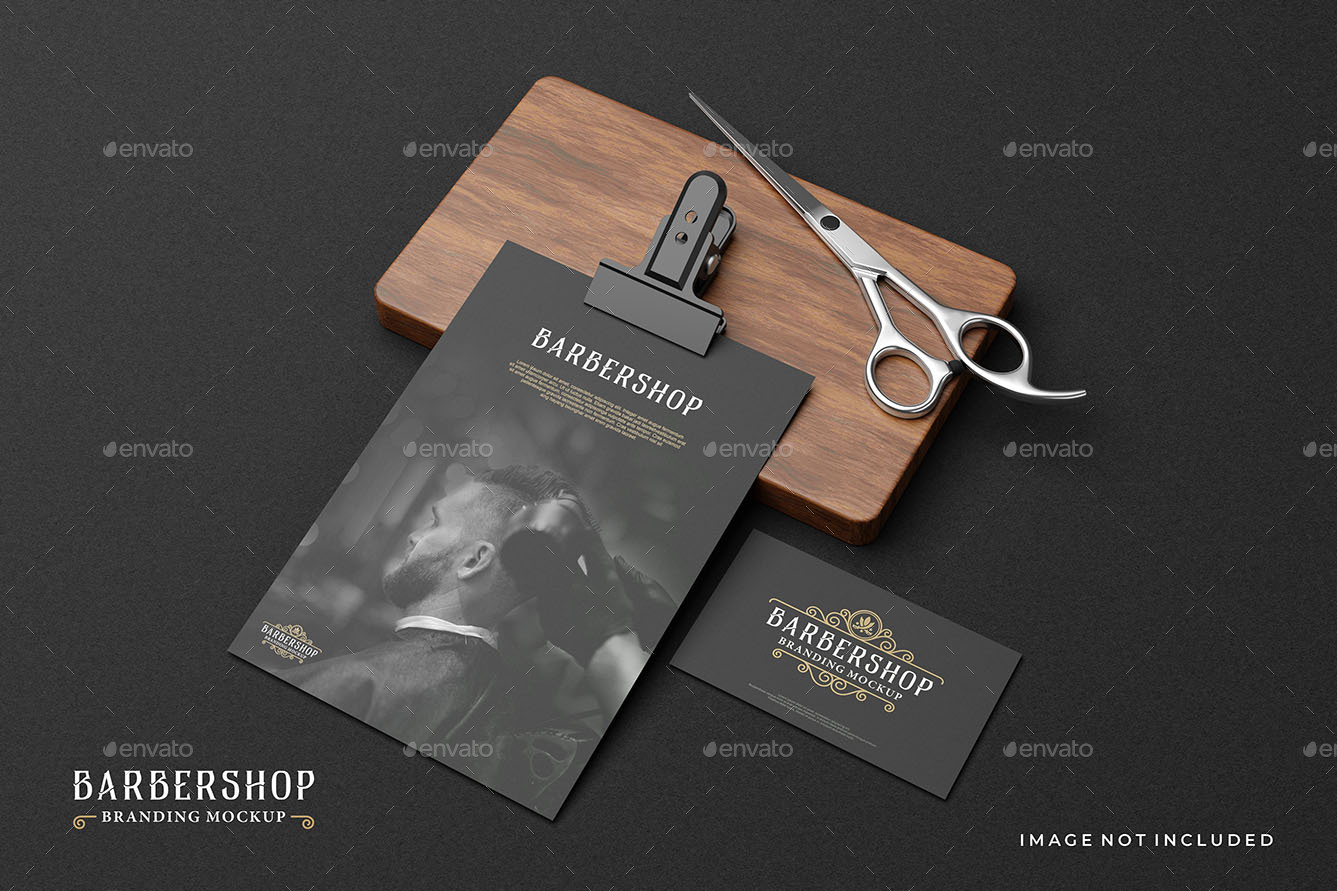 Barbershop Branding Mockup Vol.1, Graphics | GraphicRiver