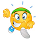 Running Emoticon, Vectors | GraphicRiver