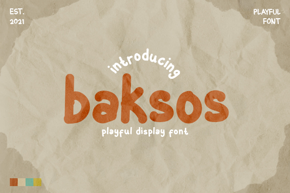Baksos - Playful font, Fonts | GraphicRiver