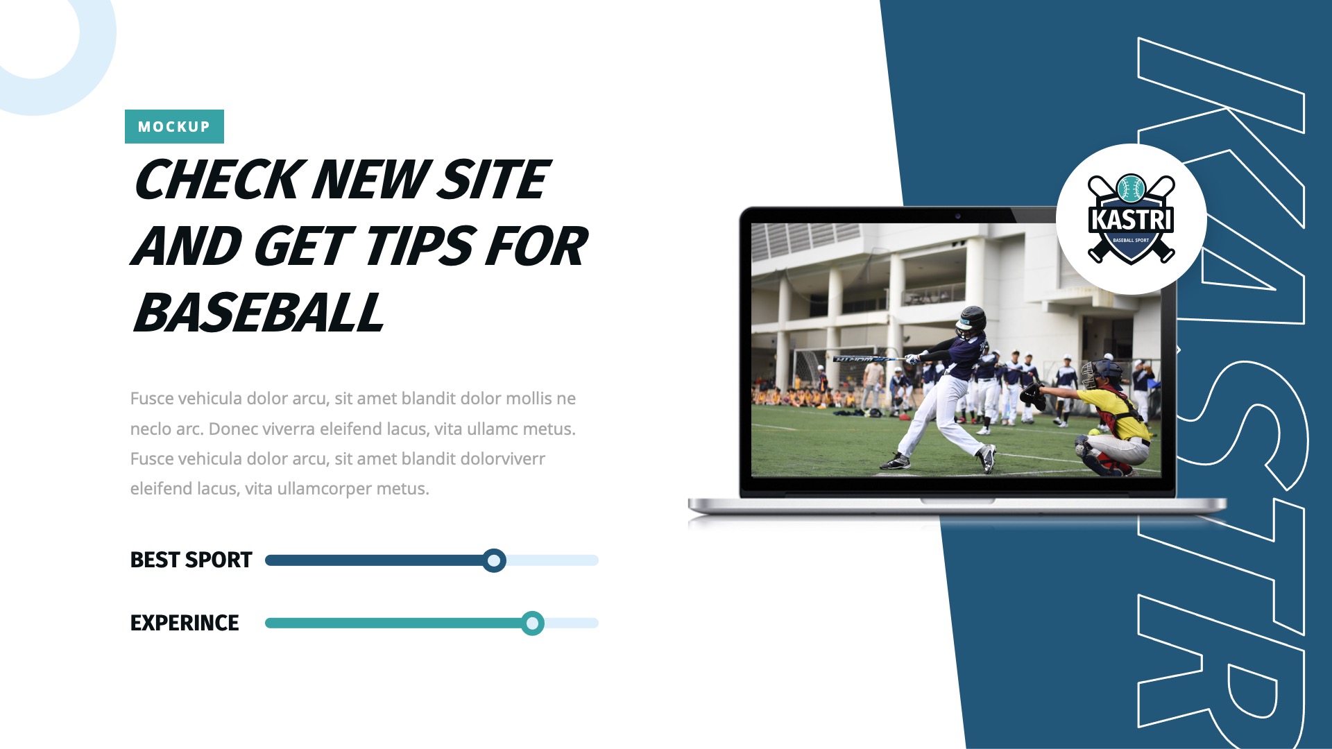 KASTRI - Baseball Sport Google Slides Template, Presentation Templates