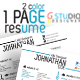 Gstudio-2 Color One Page Resume, Print Templates | GraphicRiver