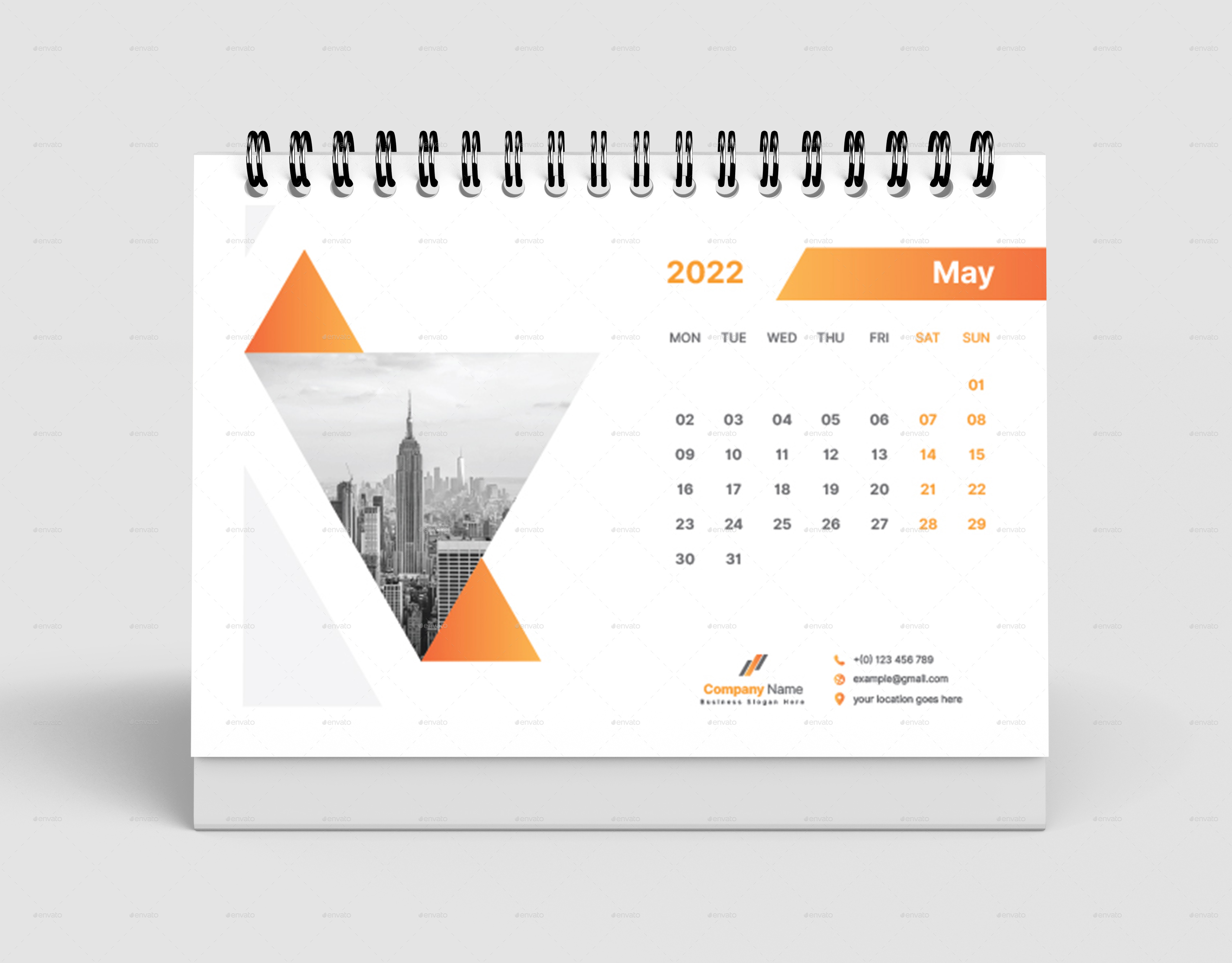 Desk Calendar 2022, Print Templates | GraphicRiver