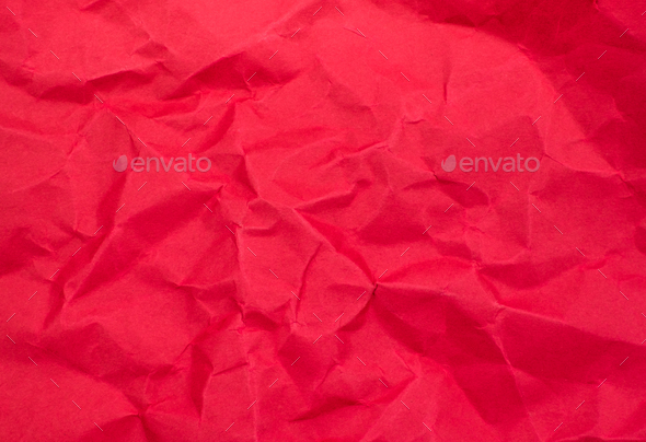 Red color crumpled paper texture background Stock Photo by Weedezign_photo